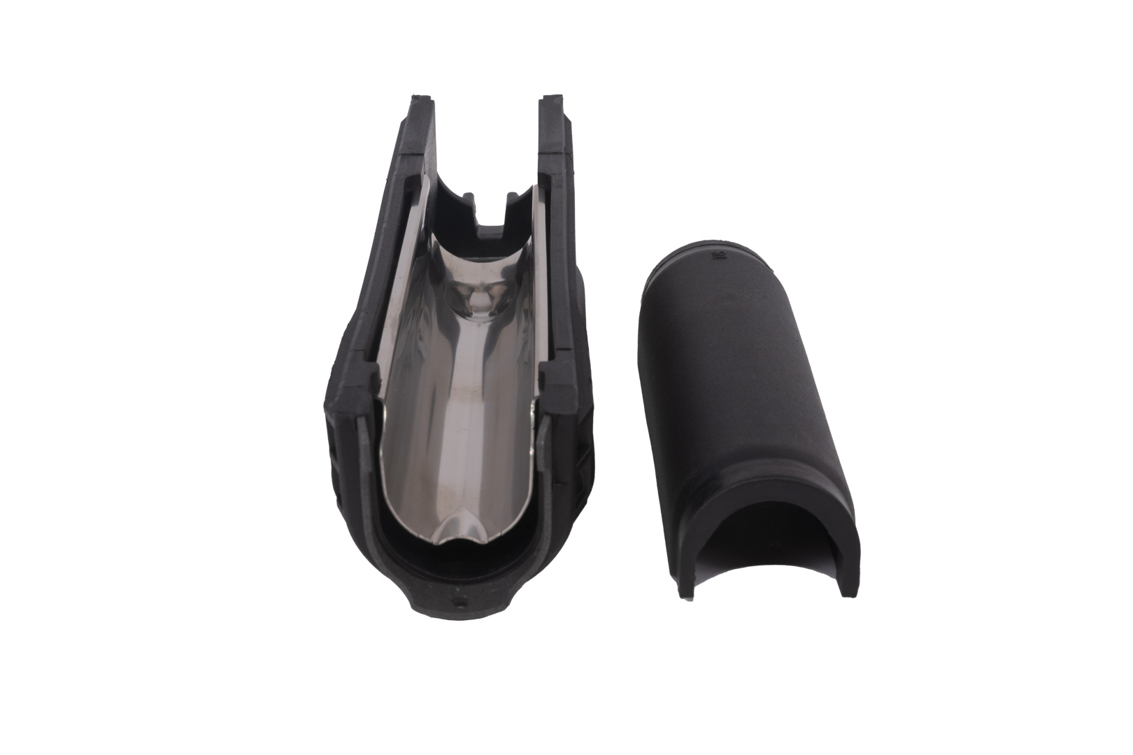 Black Polymer Handguard Set with Stainless Steel Heat Shield for ...