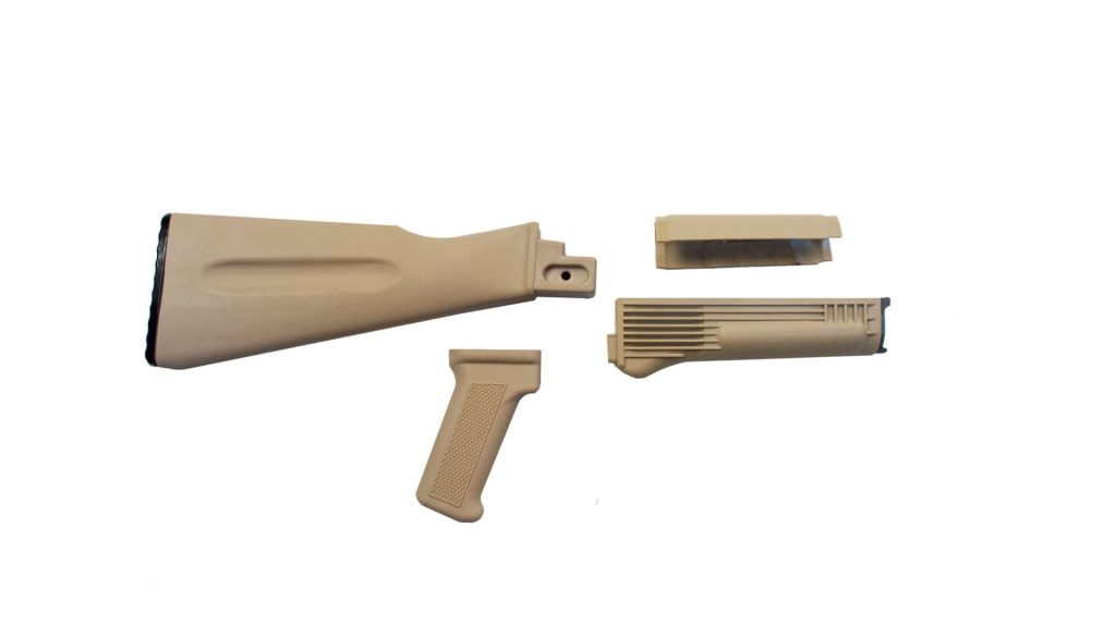 4 Piece NATO Length Desert Sand Stock Set - Arsenal Inc
