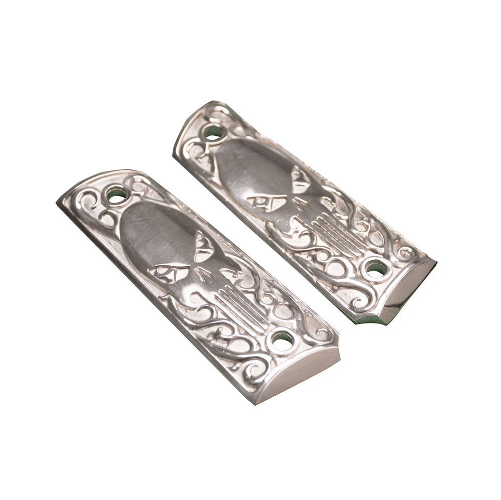 Outshine Designs 1911 Sterling Silver Skull Pistol Grip - Arsenal Inc