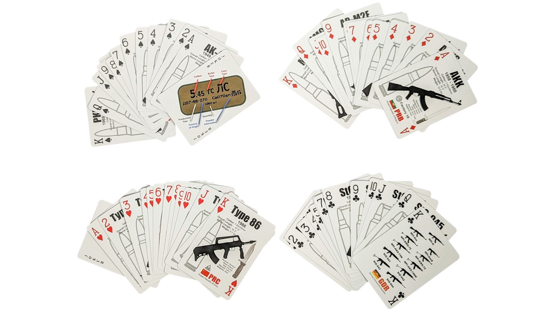 Kalashnikov AK Rifle Playing Cards - Arsenal Inc