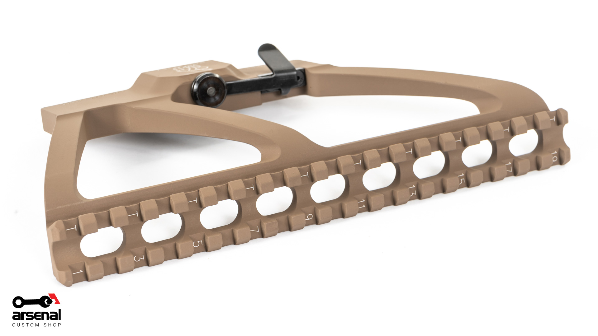FDE Cerakoted Scope Mount for AK Variant Rifles with Picatinny Rail ...