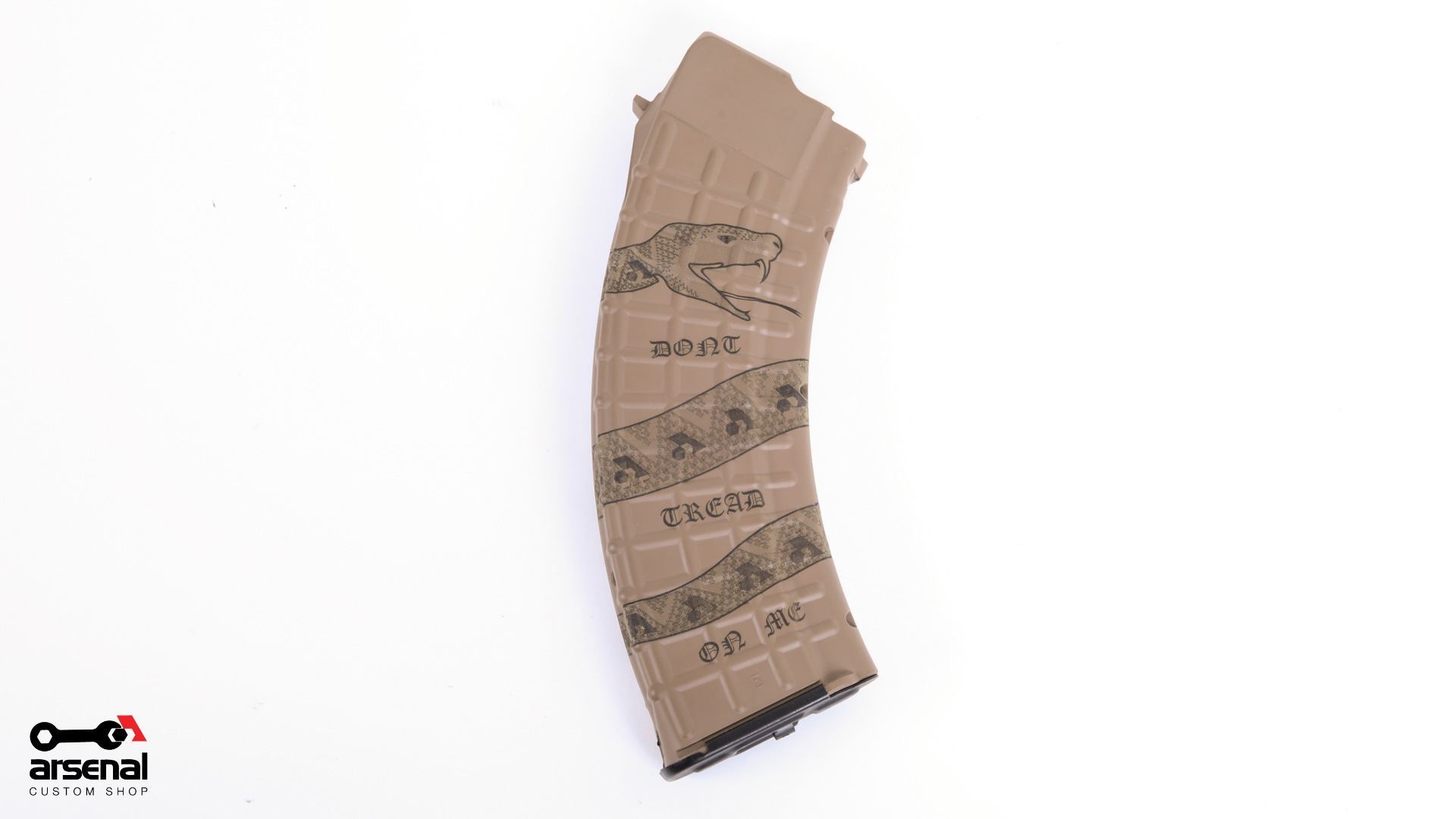 Arsenal Custom Shop & Avo "Don't Tread On Me" Tan Cerakote & Laser ...